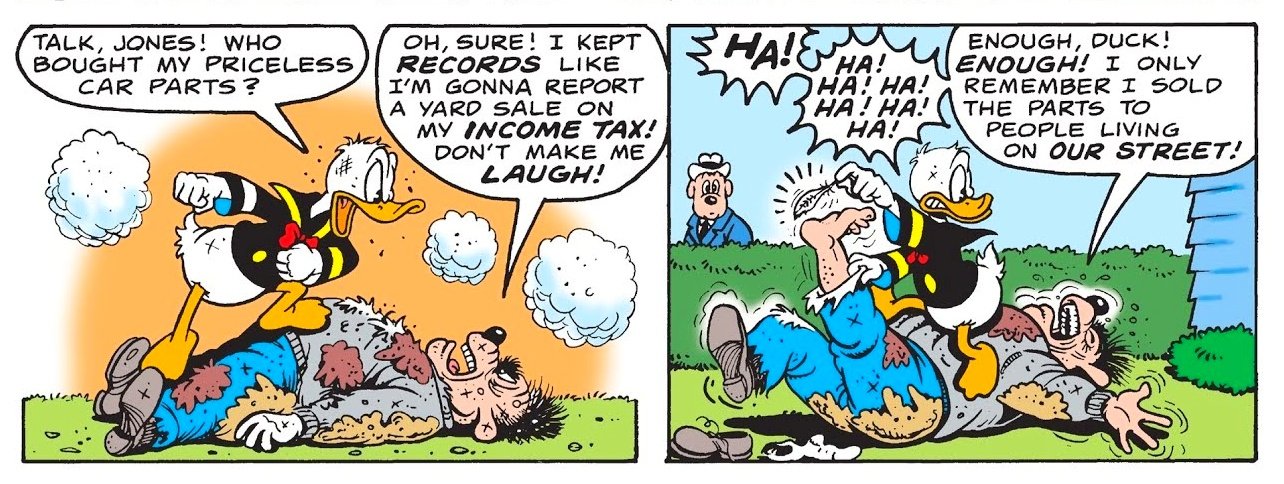 List of Tickling Scenes in Disney Comics and Cartoons
