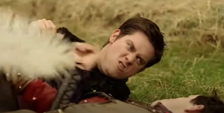 Tickling scenes in "The Legend of DIck & Tom"