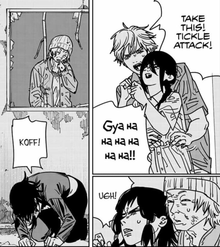 Tickling scenes in "Chainsaw Man"